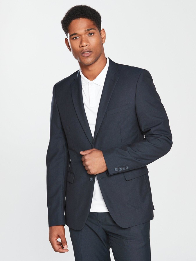 Very Slim Suit Jacket Navy - ShopStyle