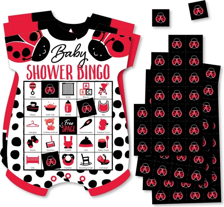Big Dot Of Happiness Happy Little Ladybug Picture Bingo Cards & Markers ...