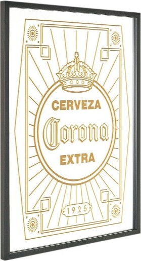 American Art Decor Corona Extra Silkscreen Printed Framed Bar Sign ...