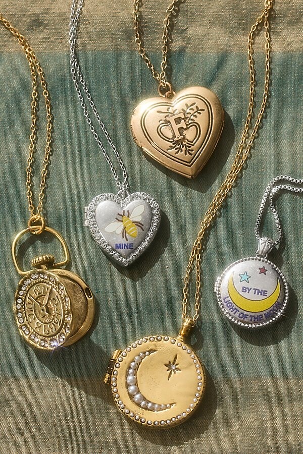Ariana Ost Moon Locket - ShopStyle Necklaces