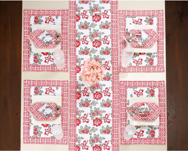 Tiramisu Block Print Table Linen Set - ShopStyle Napkins