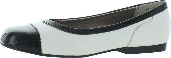 Array Madison Womens Leather Square Toe Ballet Flats - ShopStyle