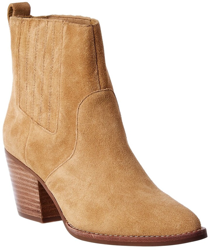 J.Crew Chelsea Suede Western Boot - ShopStyle