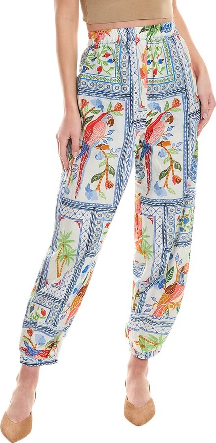 Farm Rio Tropical Tiles Pant - ShopStyle