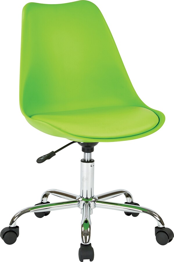 OSP Home Furnishings Emerson Student Armless Pneumatic Office Chair ...