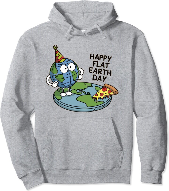 Happy Flat Earth Day Funny 2024 Happy Flat Earth Day Funny Conspiracy Theory Gen Z Pullover ...