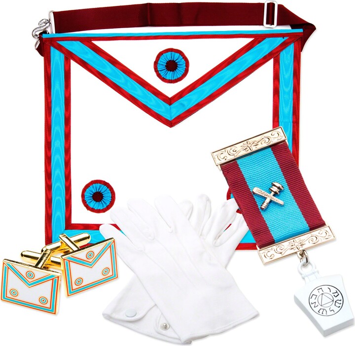 THE MASONIC COLLECTION Masonic Mark Master Masons MM Lambskin Leather ...