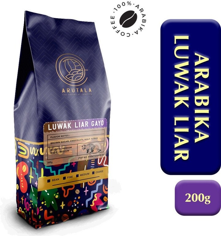 Etsy Coffee Series Arutala Kopi Luwak Gayo Wild Civet 200 Gram Flavor ...