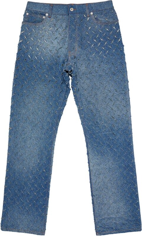 Heron Preston All-Over Razor Cut Straight Jeans - ShopStyle