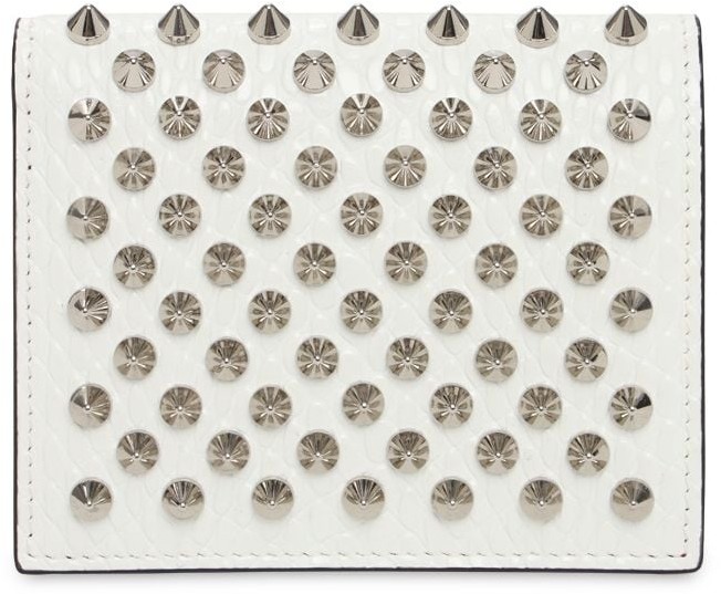 Christian Louboutin Palatin Leather Spikes Wallet - ShopStyle