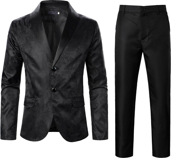 BIISDOST Suits for Men 2-Piece Suit Slim Fit Wedding Suit Party Suit ...