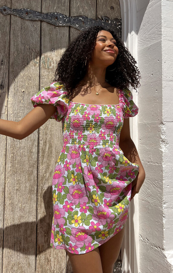 Show Me Your Mumu Bixby Mini Dress ~ Fresh Floral - ShopStyle