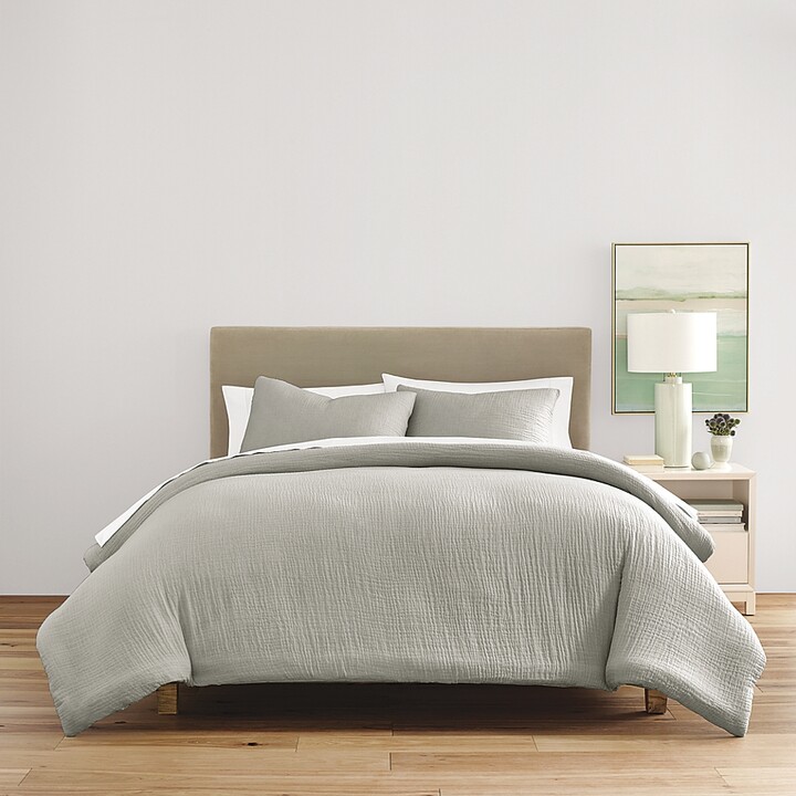 Nestwell Texture Gauze 3-Piece Full/queen Comforter Set In Oyster ...