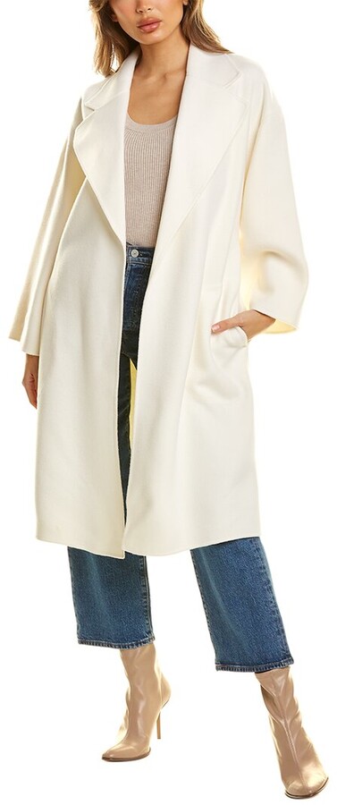 Theory Robe Wool & Cashmere-Blend Coat - ShopStyle