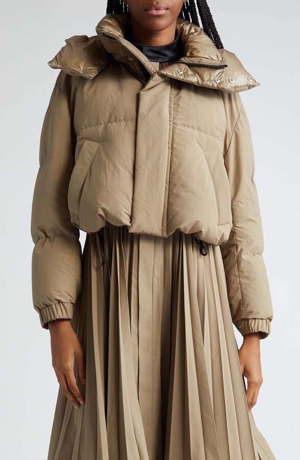 Sacai Padded Crop Blouson Jacket - ShopStyle Down & Puffer Coats