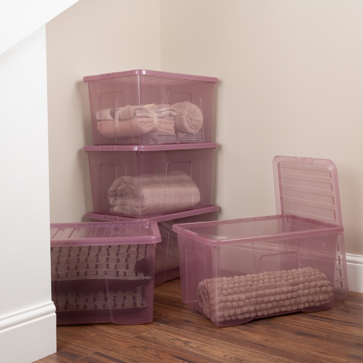 Wham Crystal Set of 5 Boxes & Lids, 60L Pink - ShopStyle Food Storage ...