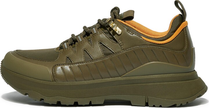 FitFlop Neo-D-Hyker Leather-Mix Walking Sneakers - ShopStyle