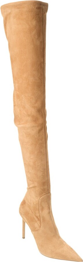 Michael Kors Collection Elle Runway Suede Thigh-High Boot - ShopStyle
