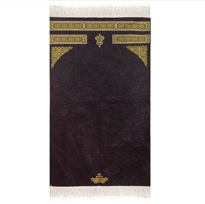 Etsy New Kaaba Kiswah Inspired Prayer Mat | Musallah Masjid Al Haram ...