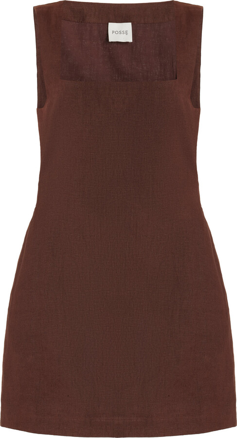 Posse Alice Linen Mini Dress - ShopStyle