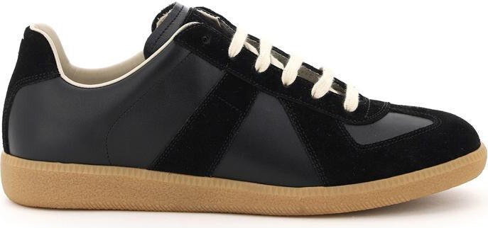 Maison Margiela replica leather sneakers - ShopStyle