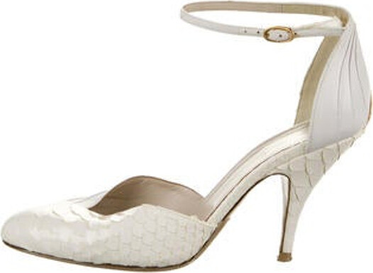 Celine Python D'Orsay Pumps - ShopStyle
