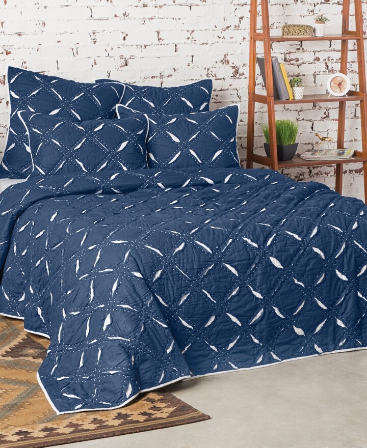 Carol & Frank Parker Indigo Queen Quilt - ShopStyle