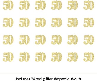 Big Dot of Happiness Gold Glitter 50 - No-Mess Real Gold Glitter Cut ...
