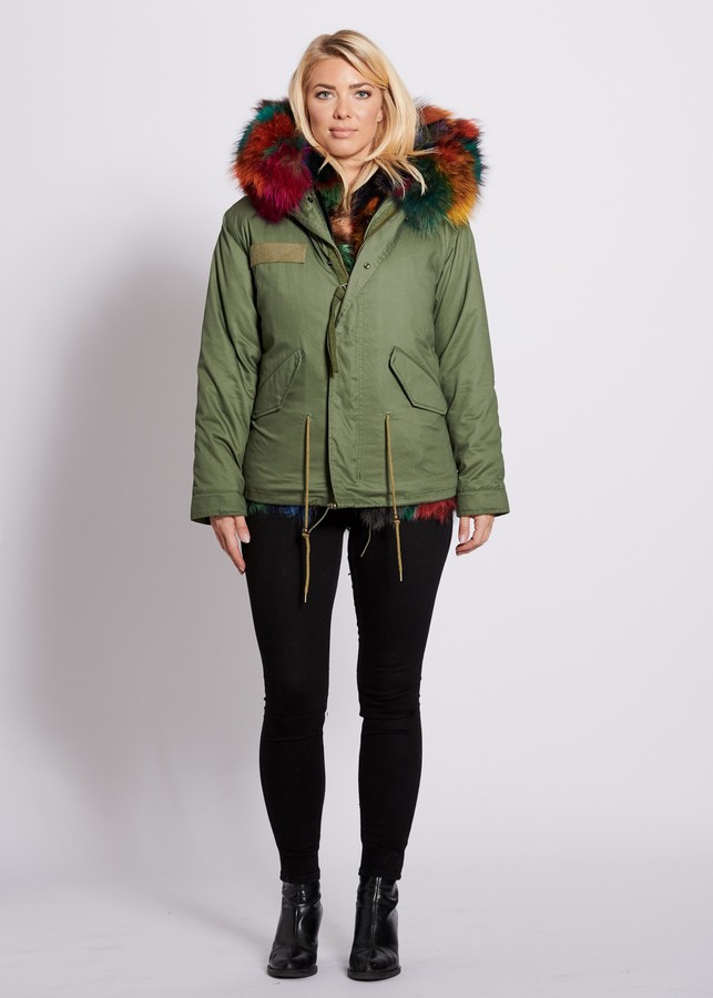 Popski London Multi Fox Parka - ShopStyle Outerwear