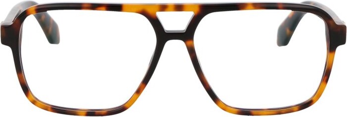 Off-White Rectangular Frame Glasses - ShopStyle Eyeglasses
