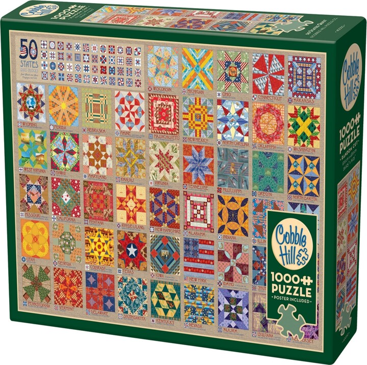 Cobble Hill- 50 States Quilt Blocks Puzzle - ShopStyle