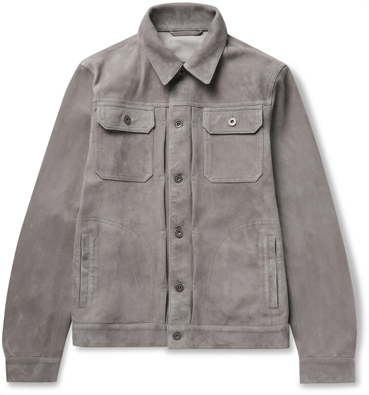 Valstar Slim-Fit Suede Trucker Jacket - ShopStyle