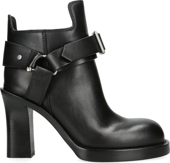 Burberry Leather Stirrup Boots 100 - ShopStyle