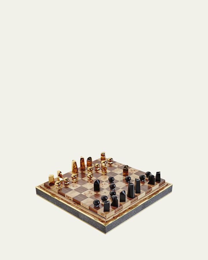 AERIN Faux Shagreen Chess Set - ShopStyle Countertop Storage