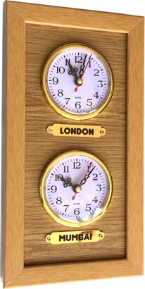 Etsy Wooden Look Wall Clock With 2 Labels. Customizable Labels.two ...