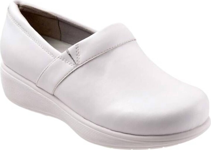 SoftWalk Women'S Meredith Sport Clog - Medium Width in White - ShopStyle