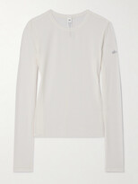 Alo Yoga Sea Coast Ribbed Bamboo-blend Jersey Top - Ivory - ShopStyle