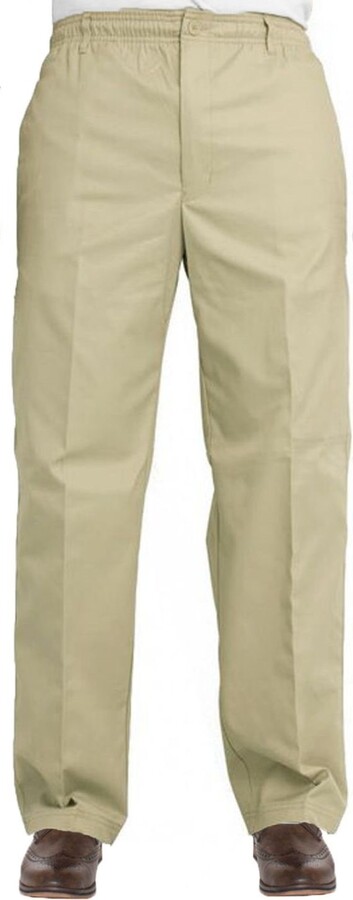 JBC Weaves Mens Smart Rugby Trousers with Elasticated Waist and Draw ...