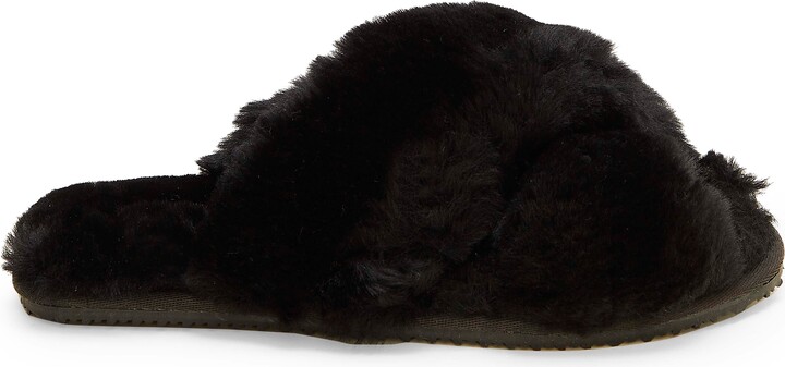 Mamu Studios - Black Crossover Slide - ShopStyle Slippers