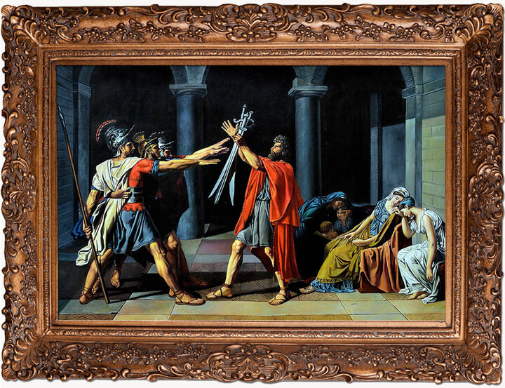 Museum Masters Oath Of The Horatii 1784-1785 By Jacques-Louis David Oil ...