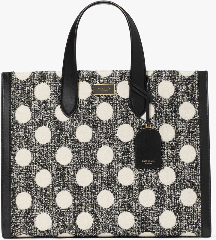 Kate Spade Manhattan Dot Tweed Large Tote - ShopStyle
