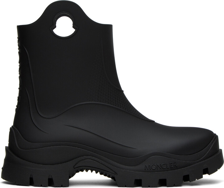 Moncler Black Misty Rain Boots - ShopStyle
