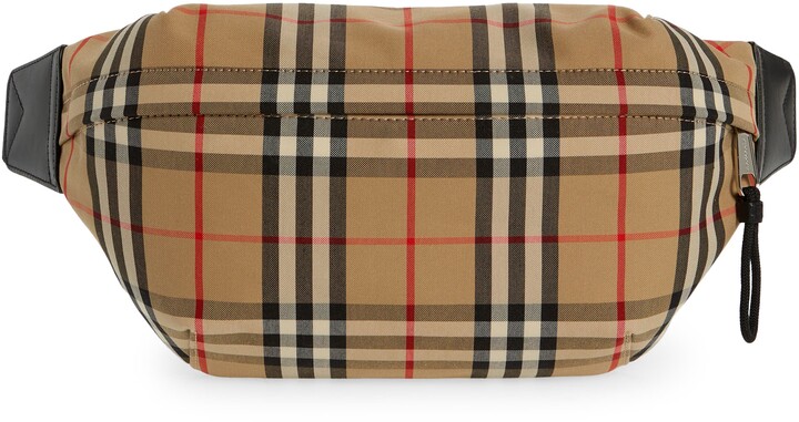 Burberry Medium Sonny Check Canvas Belt Bag - ShopStyle
