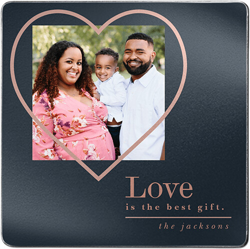 Shutterfly Magnets: Love Heart Outline Metallic Finish Magnet, Magnet ...