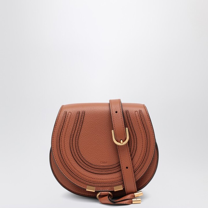 Chloé Marcie small leather saddle bag - ShopStyle
