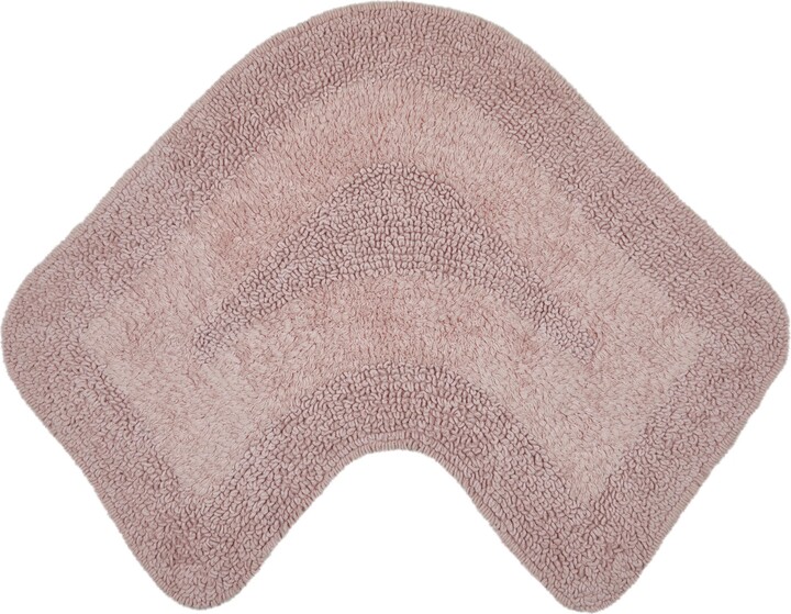 Dunelm Supersoft Blush L Shape Bath Mat Blush - ShopStyle