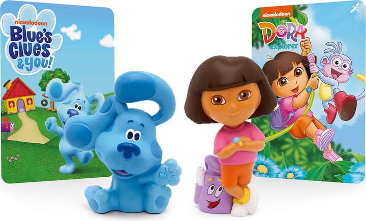 tonies Nickelodeon Blue's Clues & Dora Tonie Audio Character Bundle ...