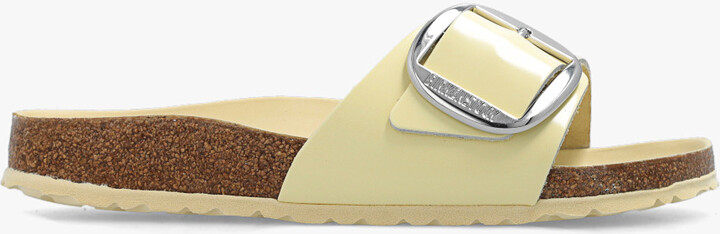 Birkenstock ‘Madrid Big Buckle’ Slides Yellow - ShopStyle