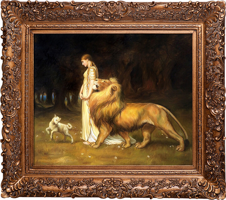 Overstock Art Una And The Lion By Briton Riviere Oil Reproduction ...