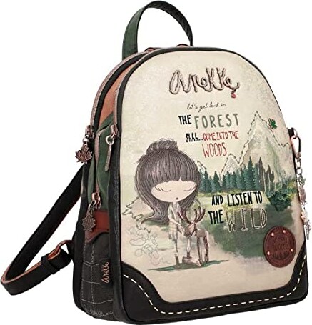 Anekke - Women's Backpack – Large Bag – Leatherette Travel Bag with ...